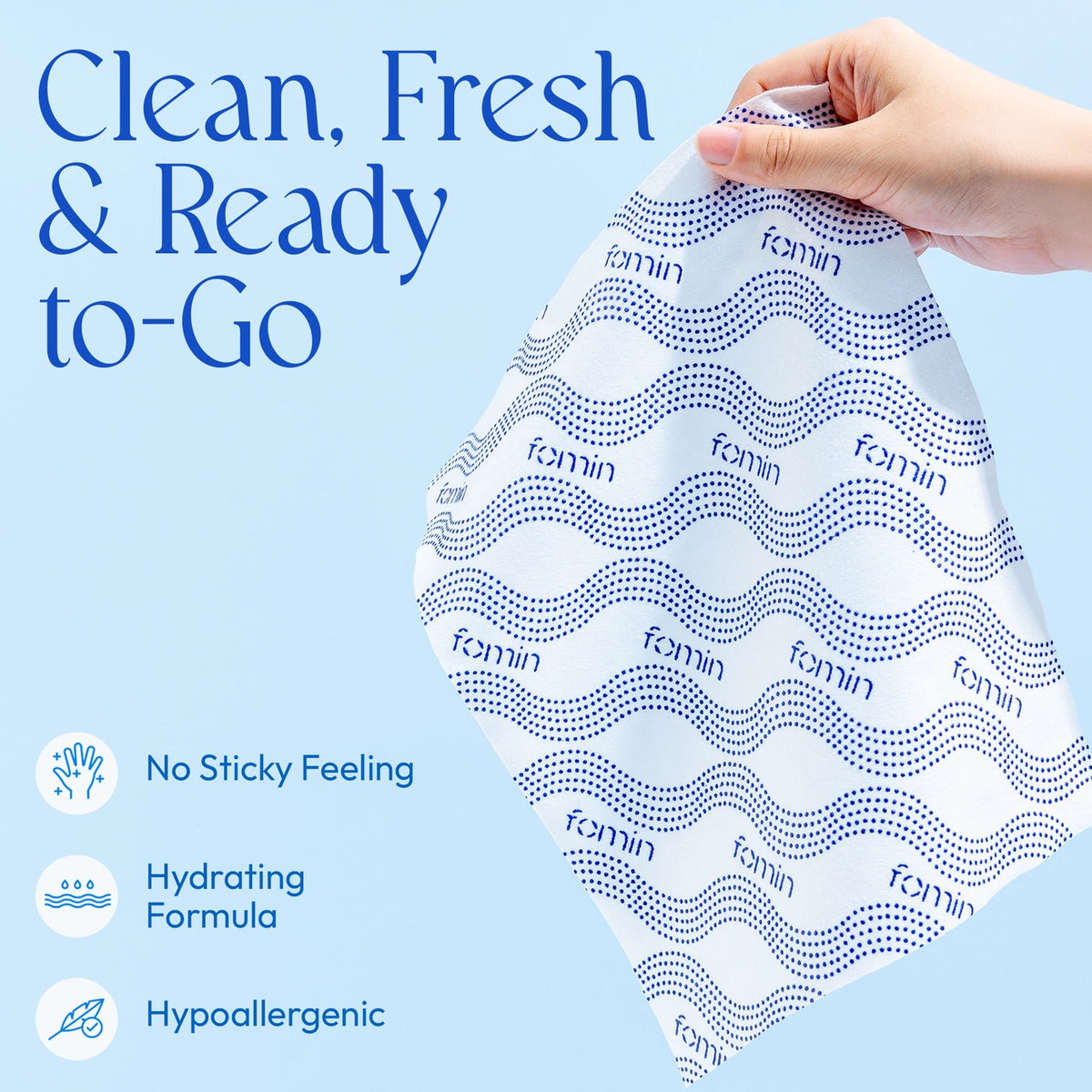 Fomin - Shower Wipes Fragrance Free | Lena Rose Beauty